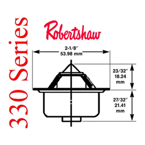 ROBERTSHAW 330 SERIES HI FLOW BALANCED SLEEVE THERMOSTAT | Roma Autosport